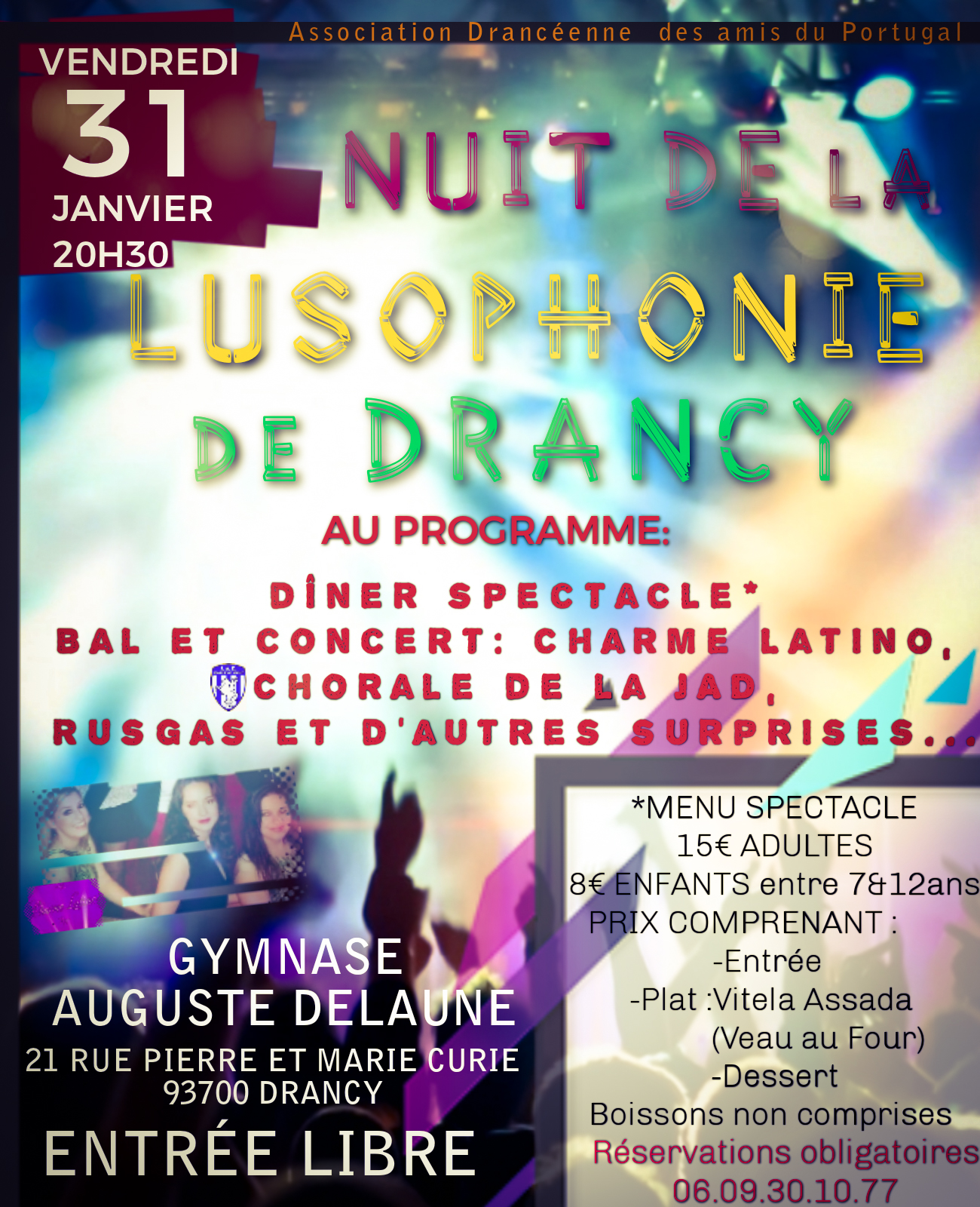 NUIT DE LA LUSOPHONIE DE DRANCY - JEANNE D'ARC DE DRANCY