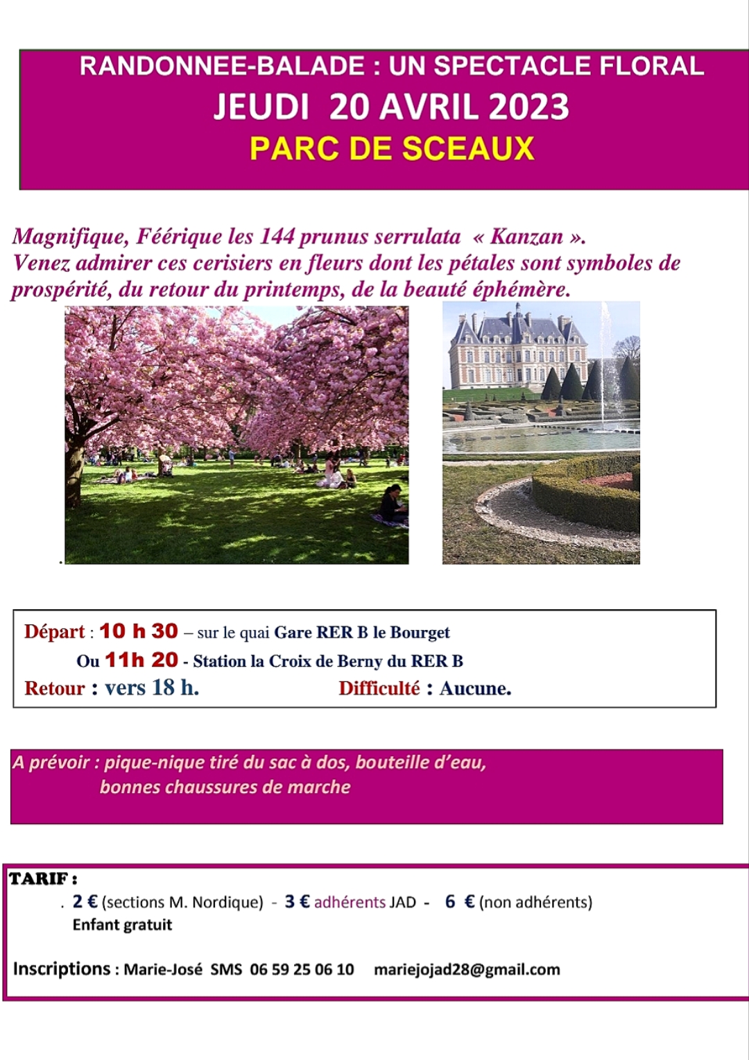 RANDONNEE - BALADE - JEANNE D'ARC DE DRANCY